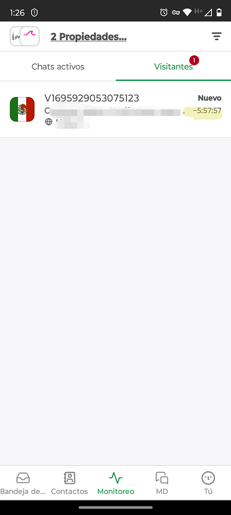 User time on site showing wrong time - Bug Report - tawk.to Community
