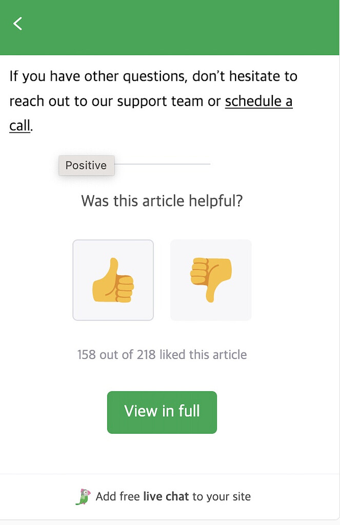 I want to hide 'View in Full' button in chat widget - Feature Requests - tawk.to Community