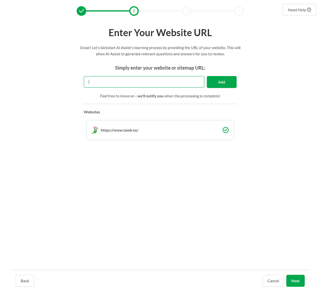 [AI Assist] Website and Document ingest release FAQs - AI Assist - tawk ...